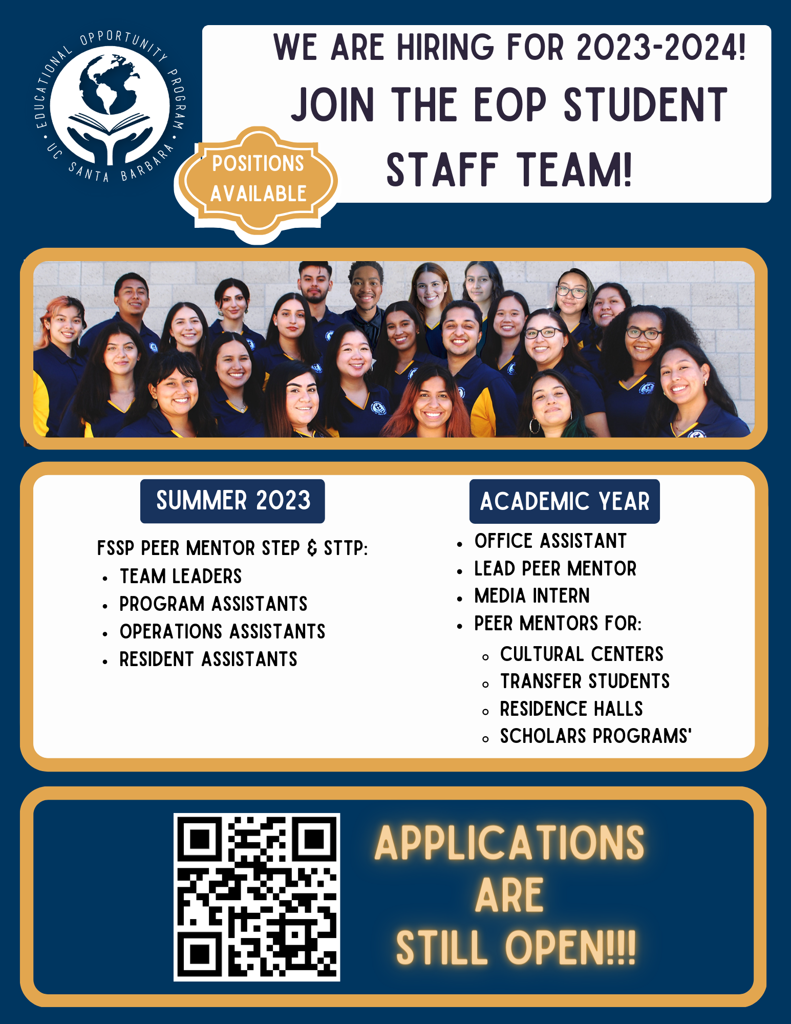 Student Staff Hiring | Educational Opportunity Program